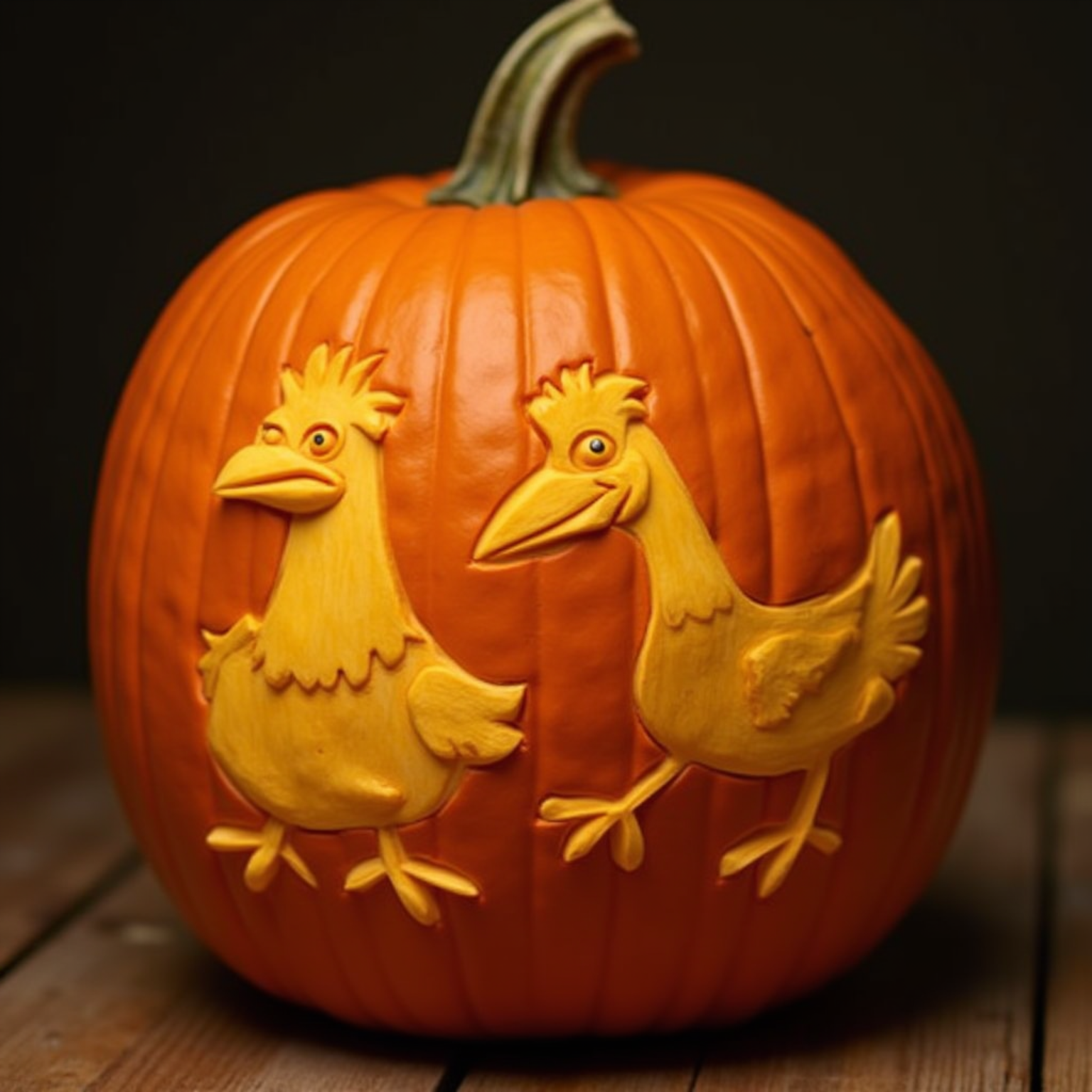 Chicken Carved Pumpkin Ideas That'll Make Your Halloween Decor Egg-cellent