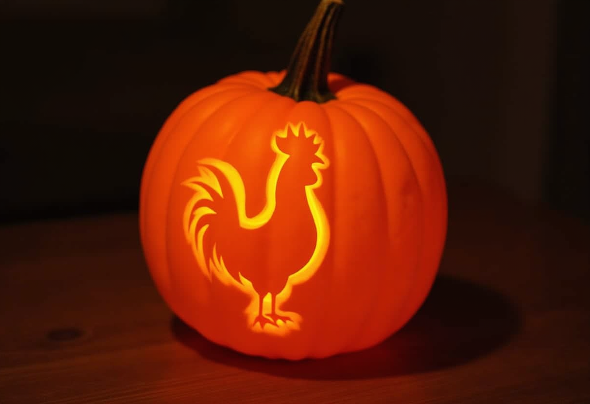 Chicken Carved Pumpkin Ideas That'll Make Your Halloween Decor Egg-cellent